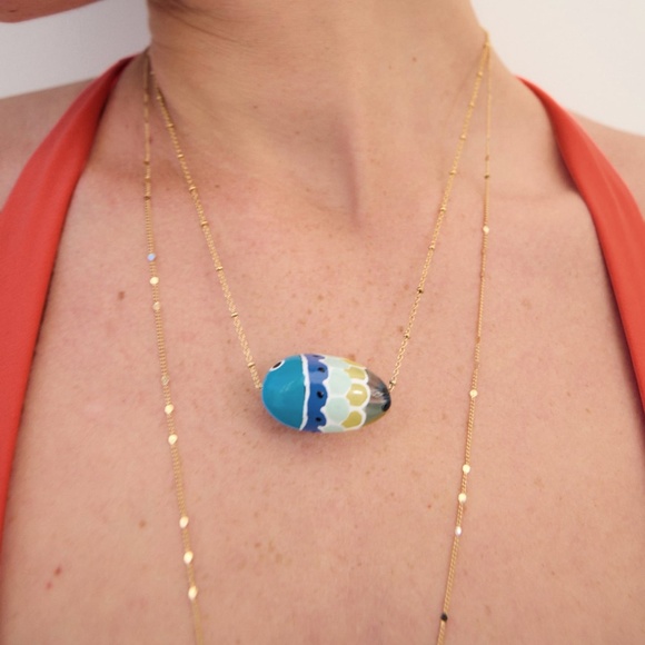 Zara | Jewelry | Zara Limited Edition Cute Fish Layered Chain Necklace ...